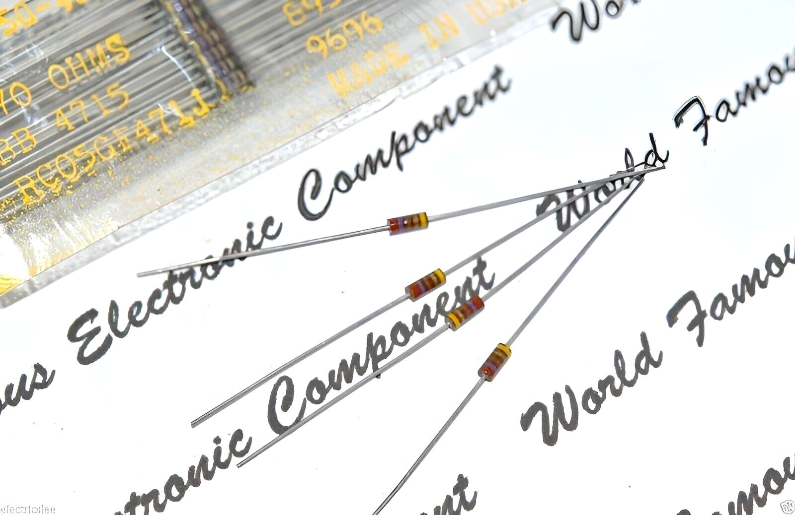 10pcs Allen-Bradley RC05 3K 1/8W 0.125W 5% Carbon Composition Resistor ...