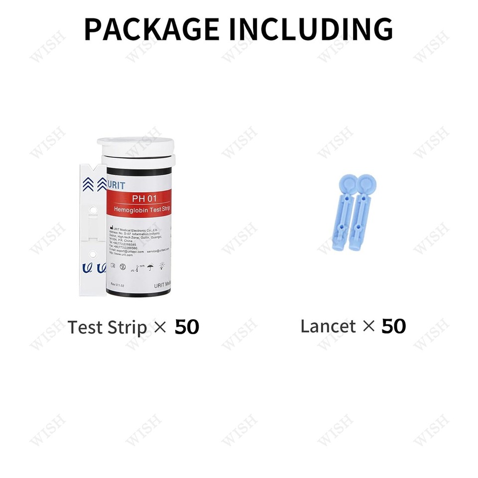 URIT Hemoglobin Analysis Tester Meter Home Hb Analyzer Anemia Tester ...