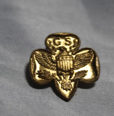 Vintage Girl Scout Pin Cloverleaf Gold Tone Clover Pin | eBay
