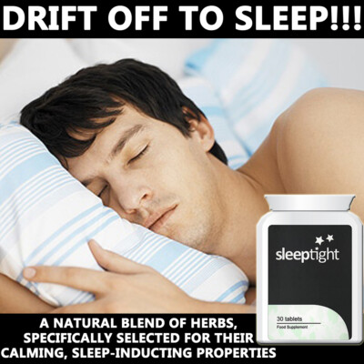 SLEEP TIGHT SLEEPING PILLS TABLETS STOP INSOMNIA SLEEP WELL CALMING ...