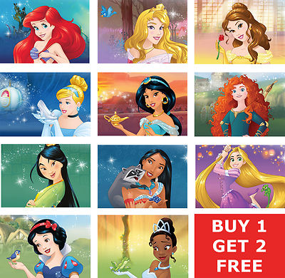 Disney Princess Prints ALL 11 Official - Free P+P - Buy All Or BUY 1 ...