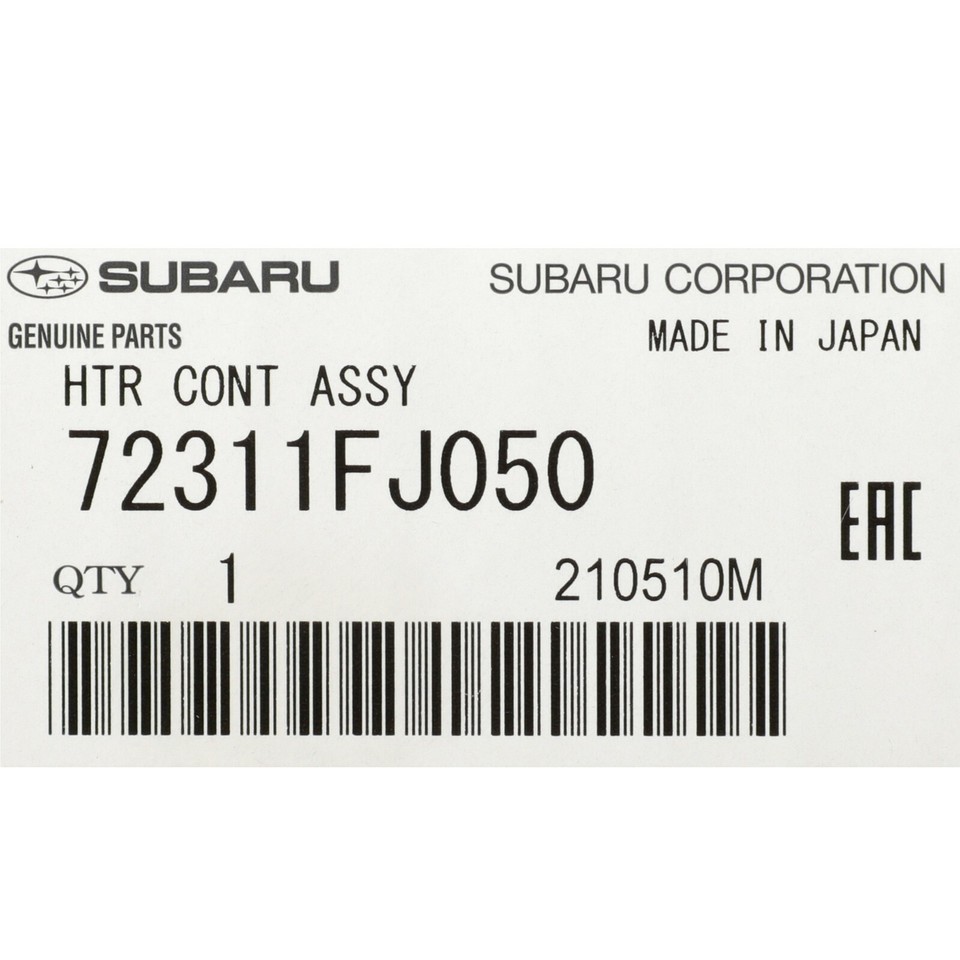 OEM 2012-2014 Subaru Temperature Control Unit Crosstrek Impreza NEW ...