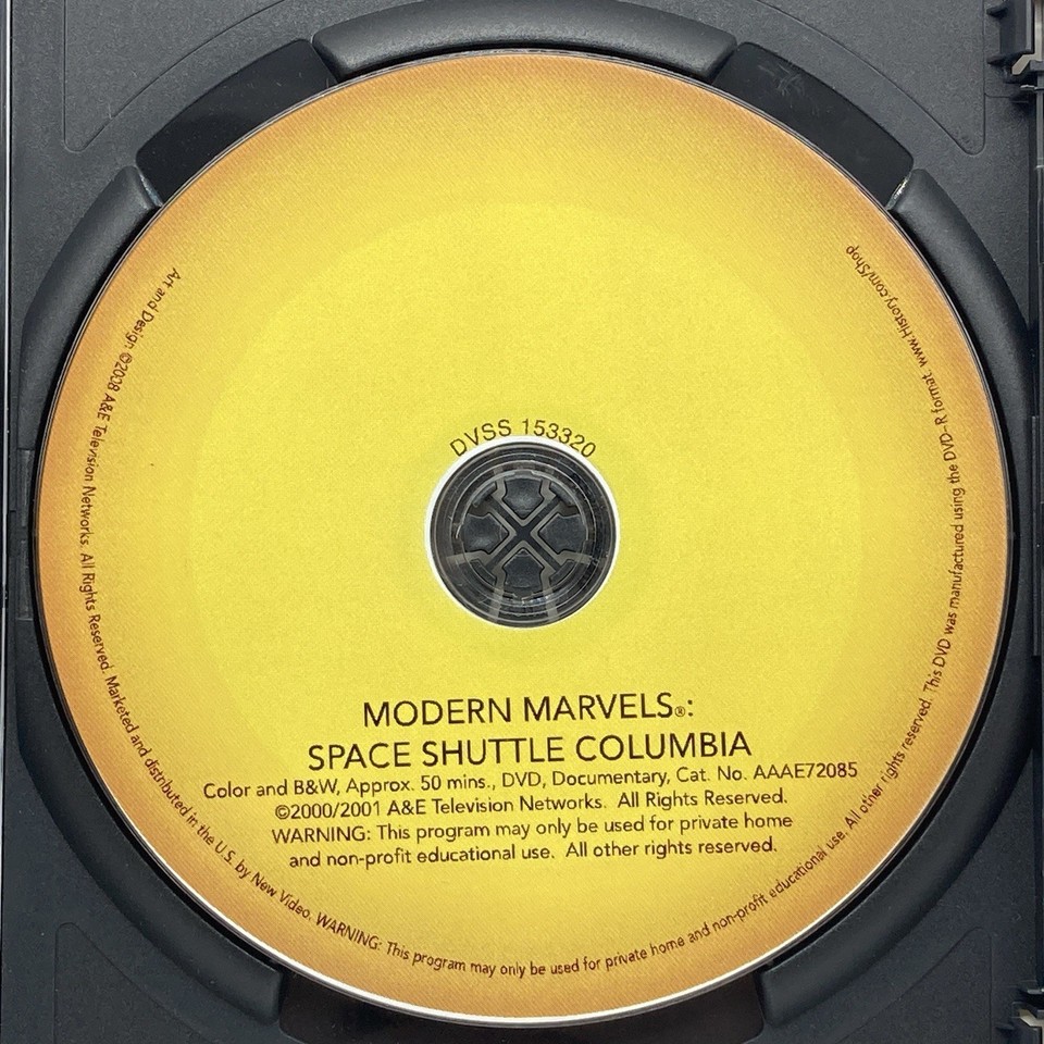 Modern Marvels: Space Shuttle Columbia DVD 2008 History Channel ...