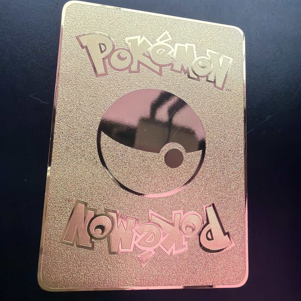 Snorlax HP130 Gold Metal Pokémon Card Fan Art! | eBay UK