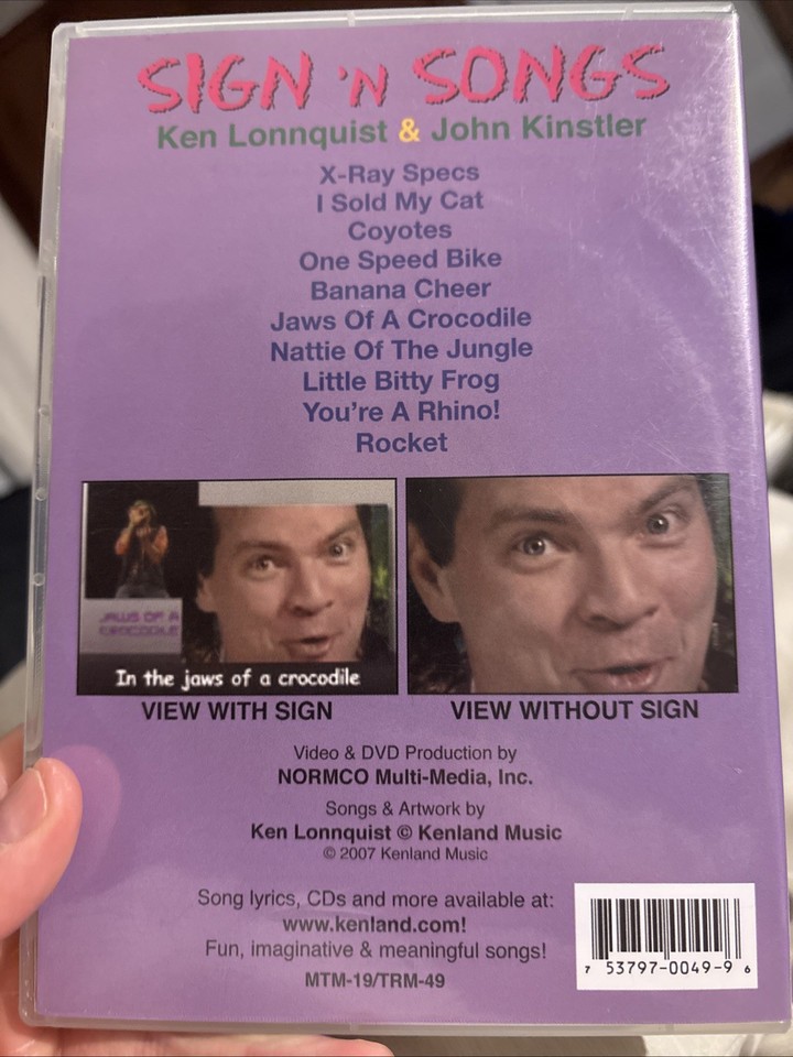 DVD: Sign N Songs - Sign Language Singalong Ken Lonnquist John Kinstler ...