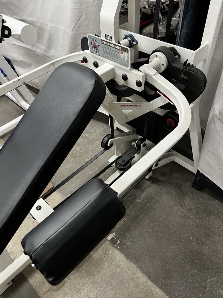 Flex Fitness 30 Degree Pec Contractor Chest Machine Rare Gym Equipment ...