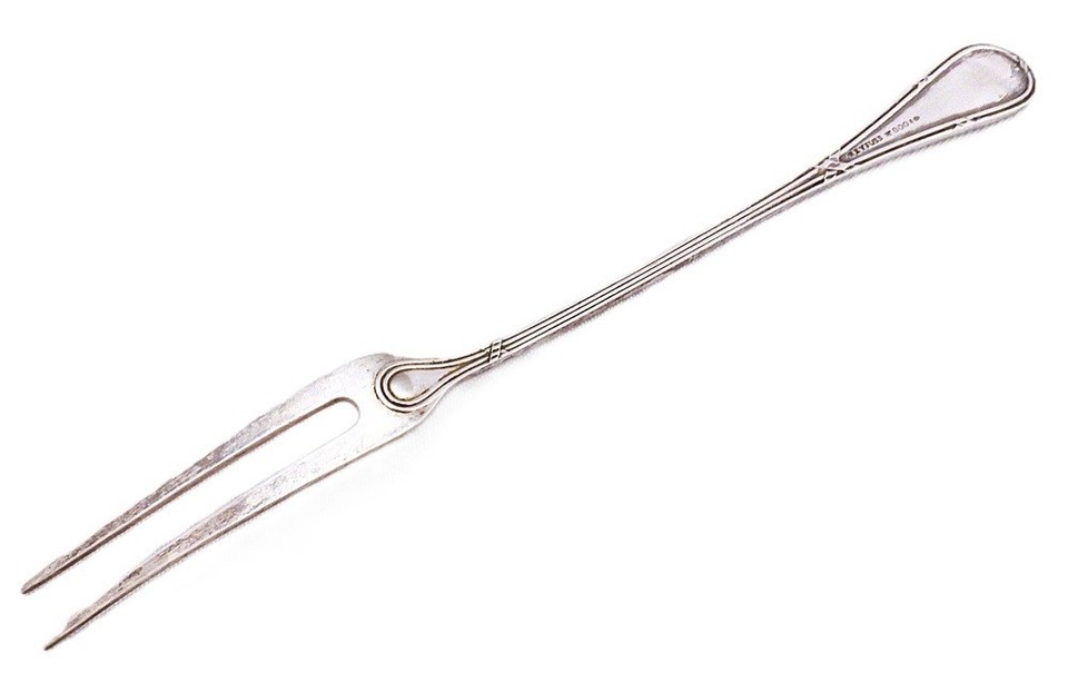 Vintage 800 SILVER Long Pickle Olive Long Handle Fork 32 Grams | eBay