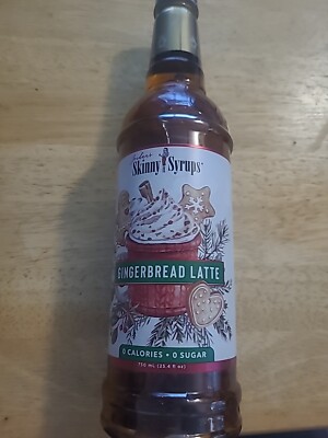 Jordans Skinny Syrups Gingerbread Latte Coffee Syrup Sugar Free 25.4oz ...