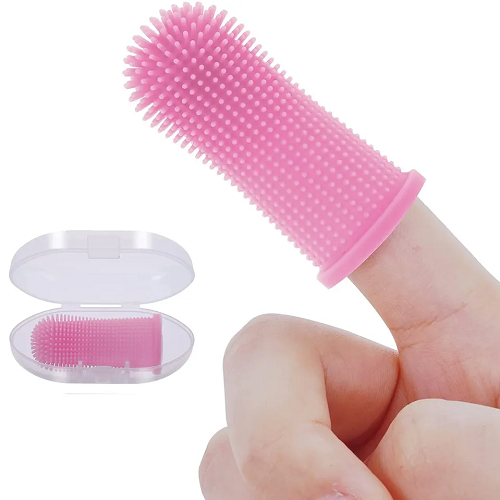 Pet Dog Cat 360º Finger brush Toothbrush Full Surround Silicone ...