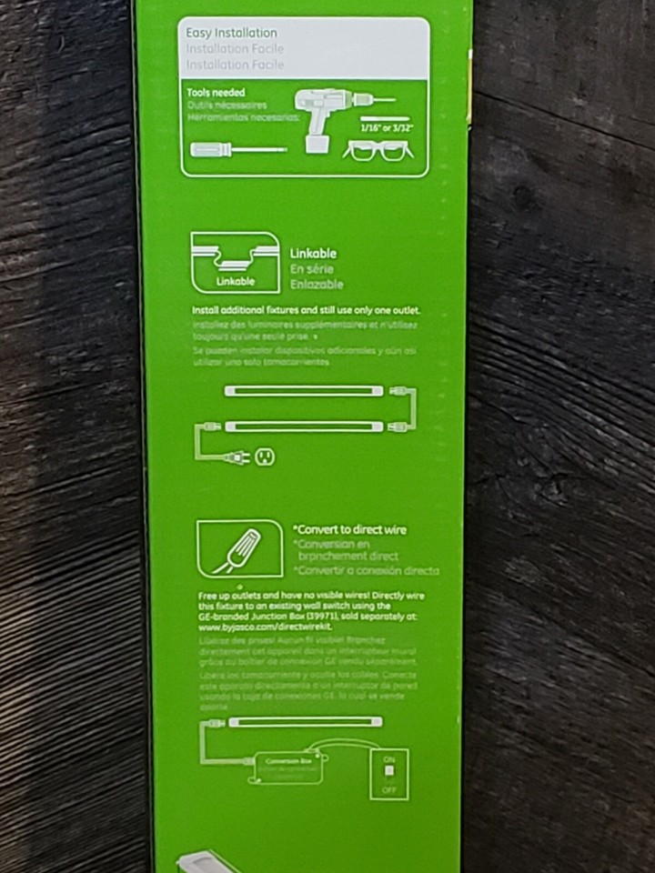 GENUINE GE Jasco 38847 Premium 36" LED Slim Light Fixture Under Cabinet ...