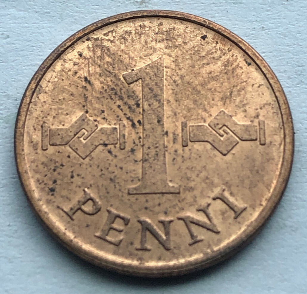 1967 FINLAND 1 PENNI SUOMEN TASAVALTA COIN | eBay