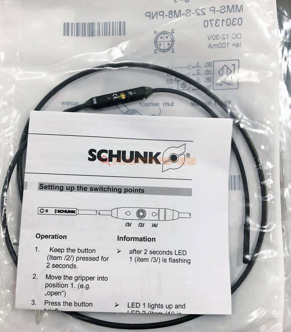 ONE SCHUNK MMS-P 22-S-M8-PNP 0301370 Magnetic Switch New | eBay