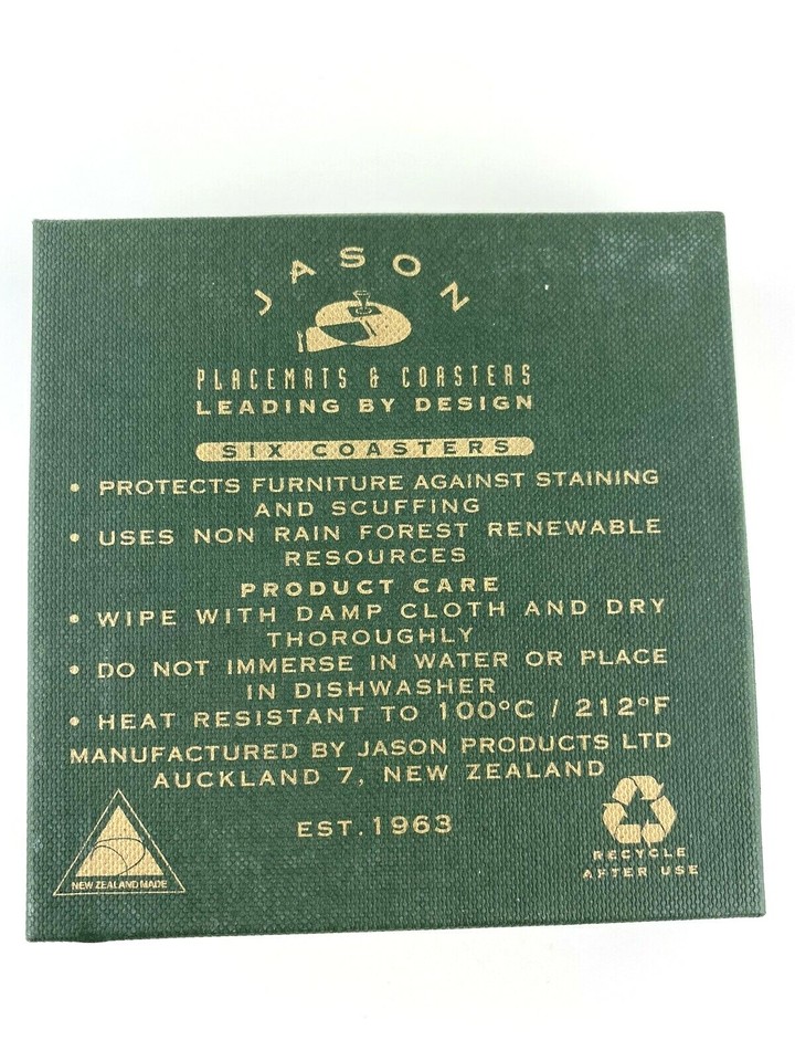 Jason Coasters Fragrant Blooms Roses D8771 Round Cork Backed New ...