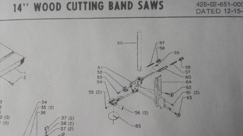 Riser Block kit or Height attachment Delta 14" Bandsaw w/1" round post ...