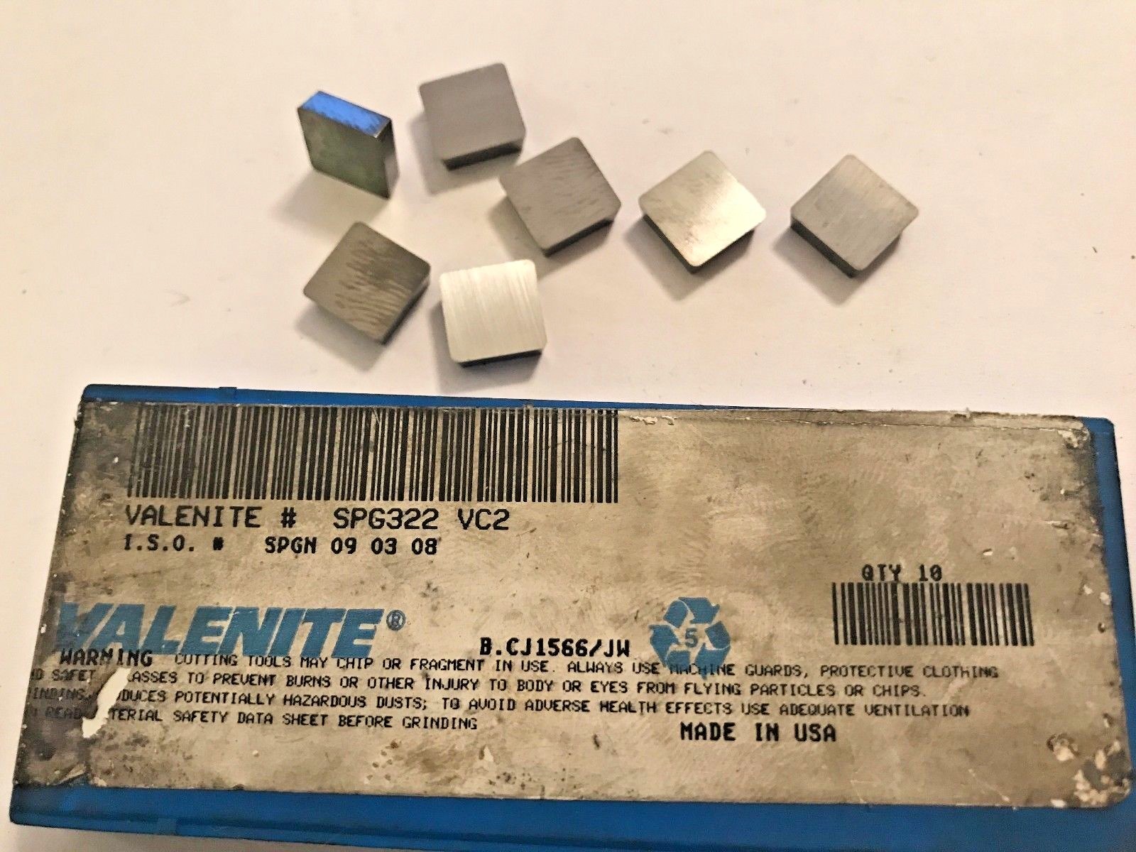 Valenite Carbide Inserts - SPG322 VC2 - Qty. 7 NEW!! | eBay