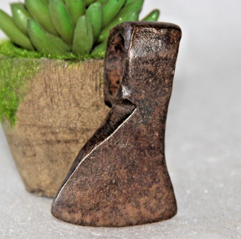 1850's Antique Hand Forged Solid Iron Axe Head Nice Shape 13540 | eBay