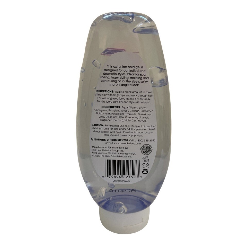 (1) Queen Helene Styling Gel Sculpturing Gel & Glaze Alcohol Free 20 oz ...