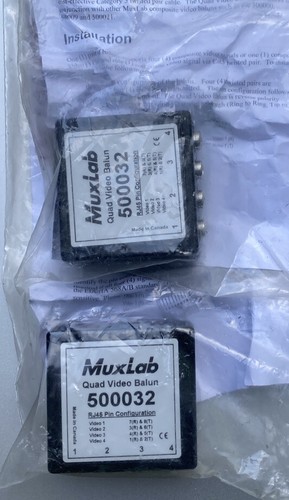 Lot De (2) MuxLab Quad Vidéo 500032 | eBay