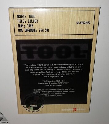 Tool - Eulogy (Single) (Wood Box, Mini-CD) SEALED! | eBay