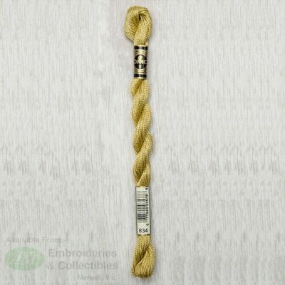 DMC Perle (Pearl) Cotton Thread, Size 5, 25m Skein, Colour 834 VERY ...