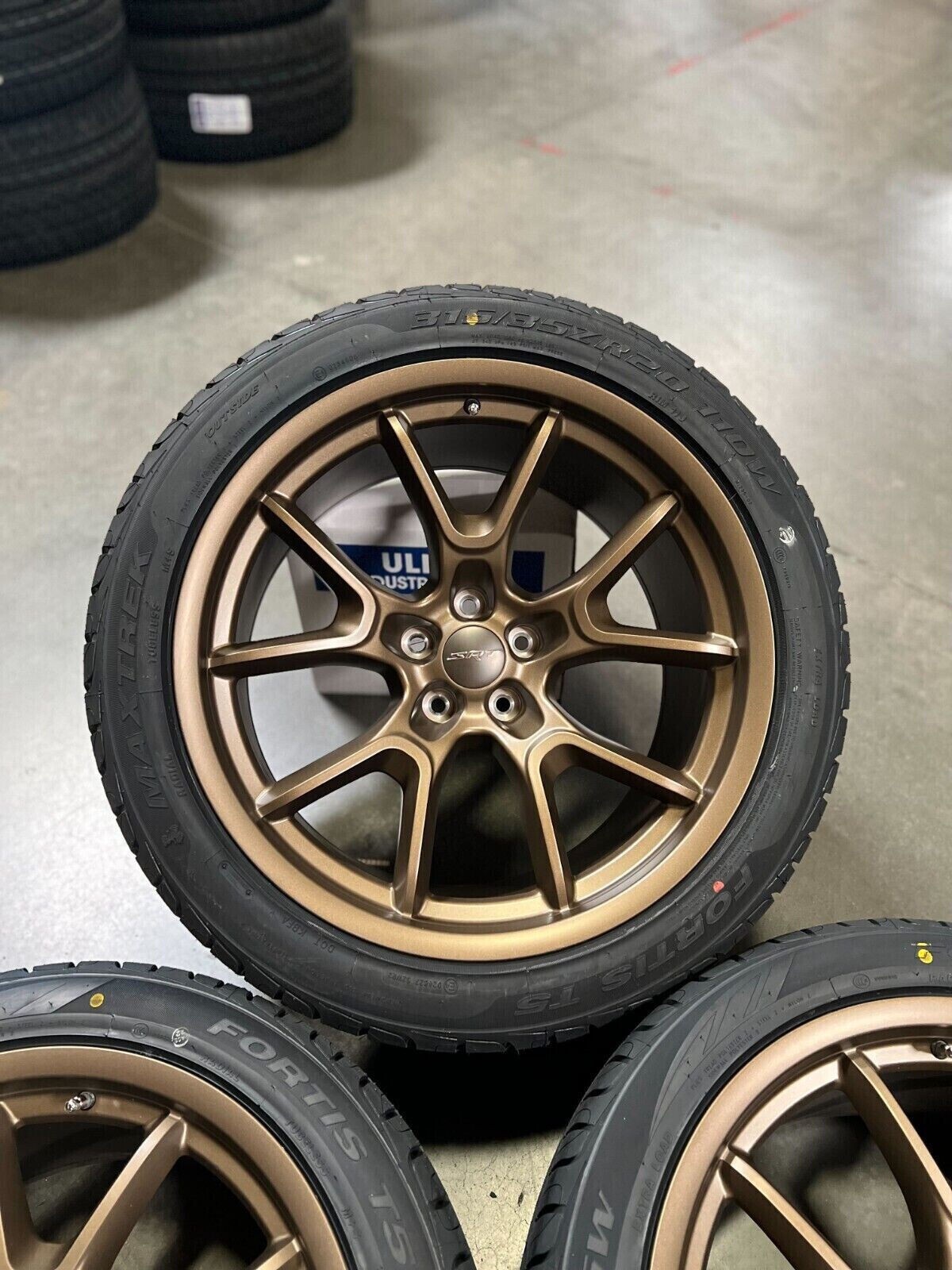 (4) WIDEBODY 20x11 Bronze SRT Hellcat 50th ANV Wheels Tires Charger ...