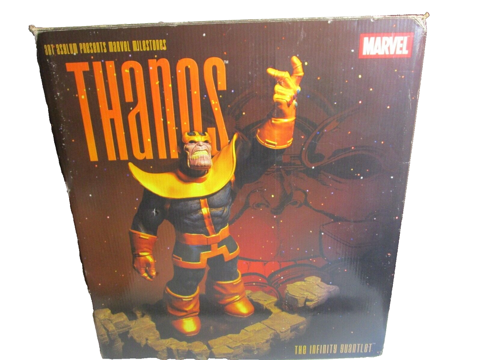Art Asylum Marvel Milestones Thanos Infinity Gauntlet 14” Statue (2004 ...