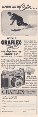 1953 Graflex Ciro 35: Capture All the Color Vintage Print Ad | eBay