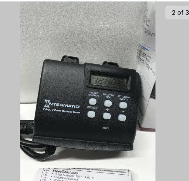 Intermatic Outdoor Digital Plug In Timer Programmable Switch 15 Amp 7 ...