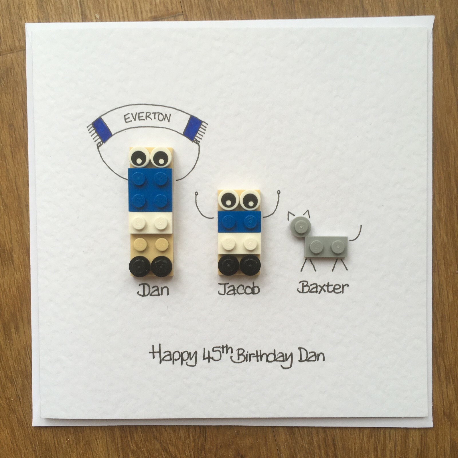 Personalised family any Football team birthday or father's day card ...