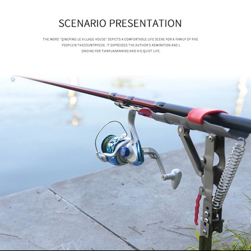 2PCS Automatic Spring Fishing Rod Holder Folding Fishing Mount Bracket ...