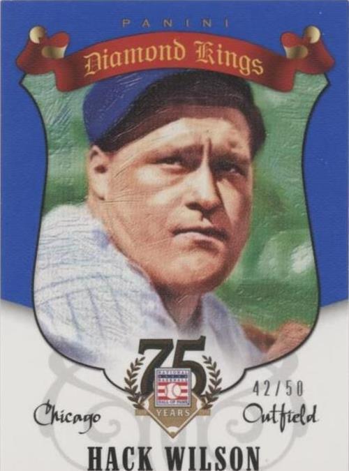 2014 Panini Hall of Fame - Diamond Kings Hack Wilson #50 Blue /50 for ...