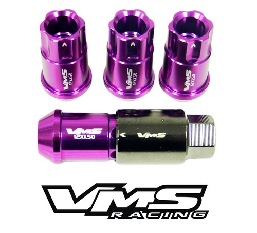 2012-2015 Mazda 16PC VMS RACING Aluminum Locking Lug Nut Set Purple ...