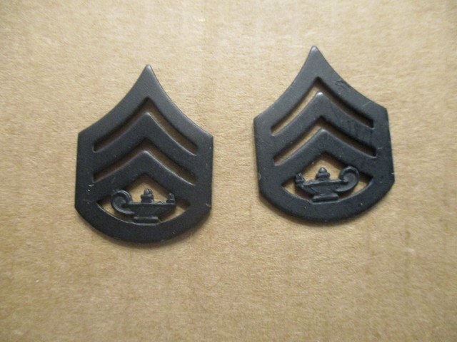Sergeant Rank Collar Pin Set | eBay