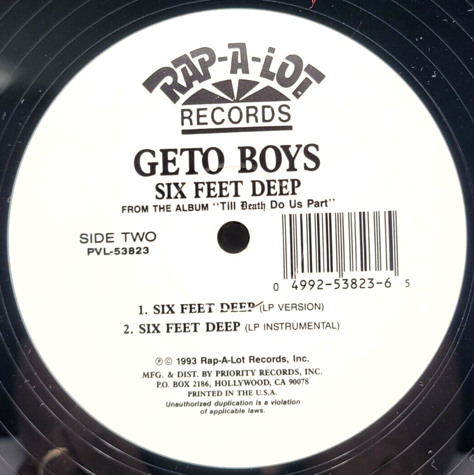 GETO BOYS - SIX FEET DEEP - HIP HOP RAP SINGLE JIVE RAP-A-LOT | eBay