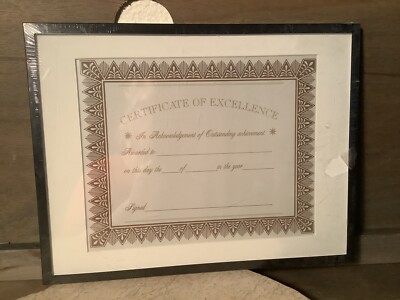Certificate of Excellence Frame Document Wall Hanging Frame Display ...