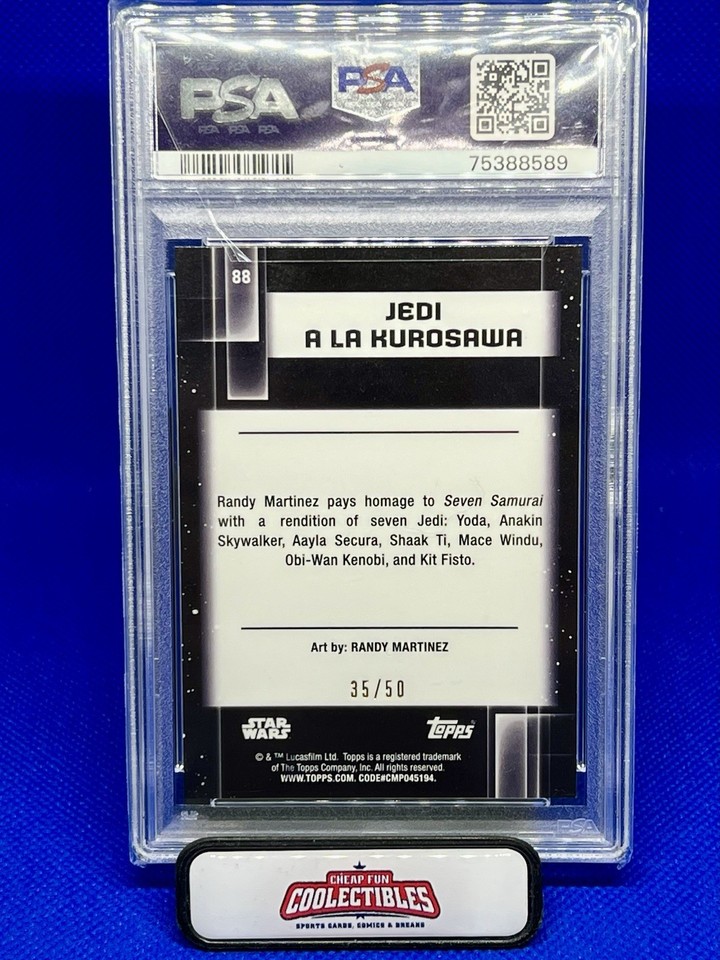 2021 Topps Chrome Star Wars Galaxy Mojo Refractor Jedi A La Kurosawa ...