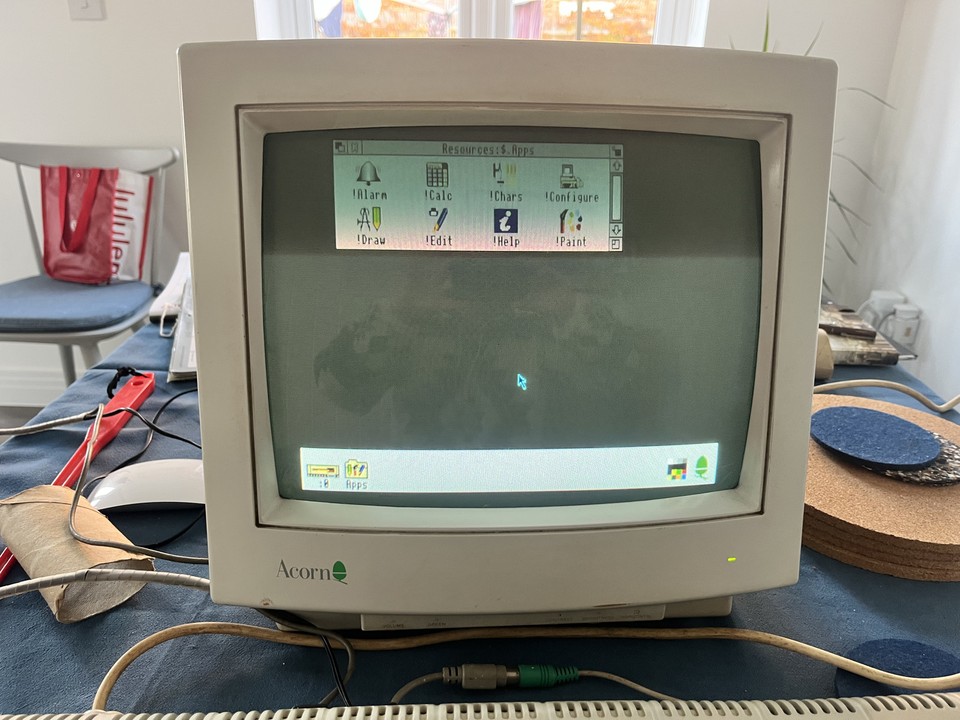 Acorn Computer, Monitor, Mouse, Keyboard RISC OS 3 1992 Archimedes A310 ...