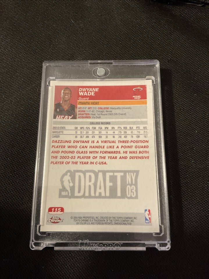 dwayne wade 2003-04 topps chrome rookie | eBay