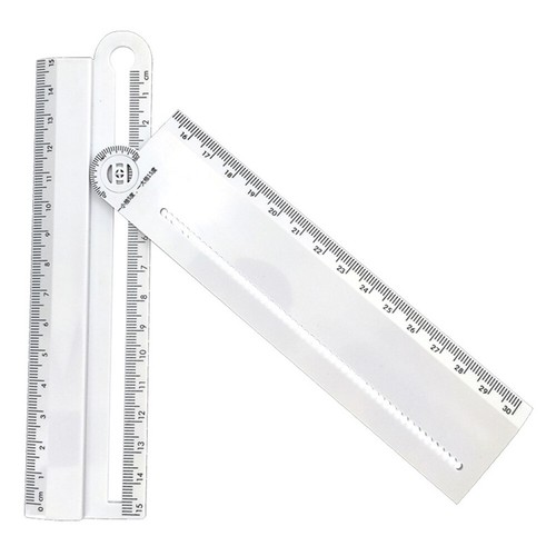 UK- Portable Folding Geometric Drawing Ruler Math Measuring Tool for ...