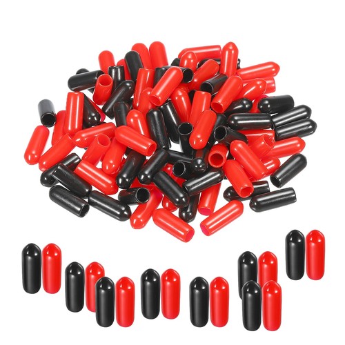 100pcs Rubber End Caps Cover Assortment 3/16" Screw Thread Protector ...