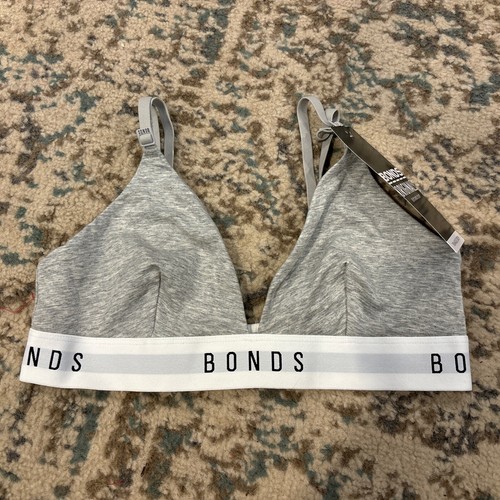 Bonds Triangle Crop Bra NWT Size XS Unpadded Wireless Adjustable Straps ...