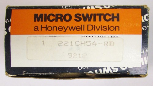 HONEYWELL MICRO SWITCH 221CH54 RB Roller Action Limit Switch 91929 9211 ...