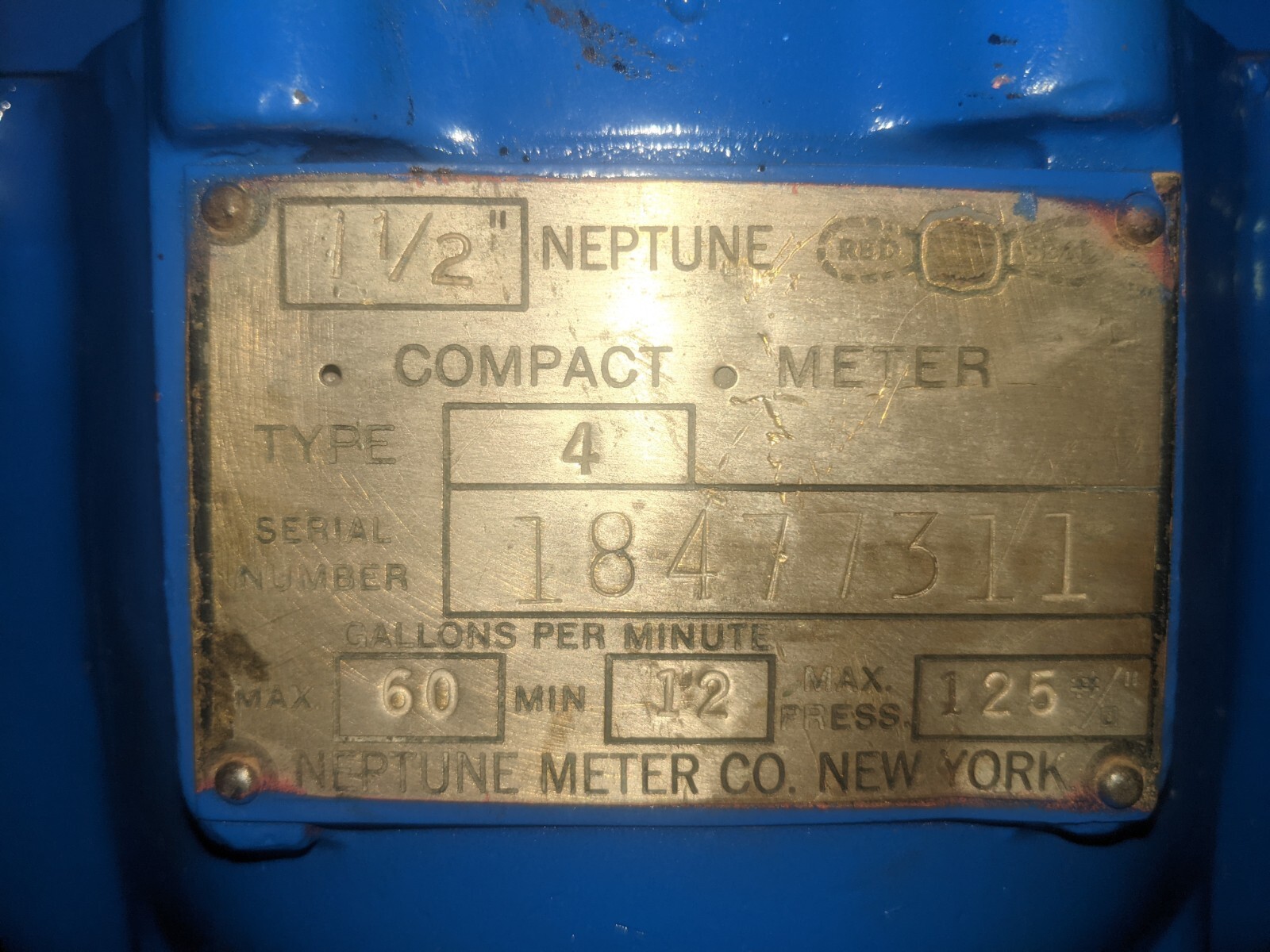 1 1/2 neptune type 4 meter professionally rebuilt with warranty | eBay