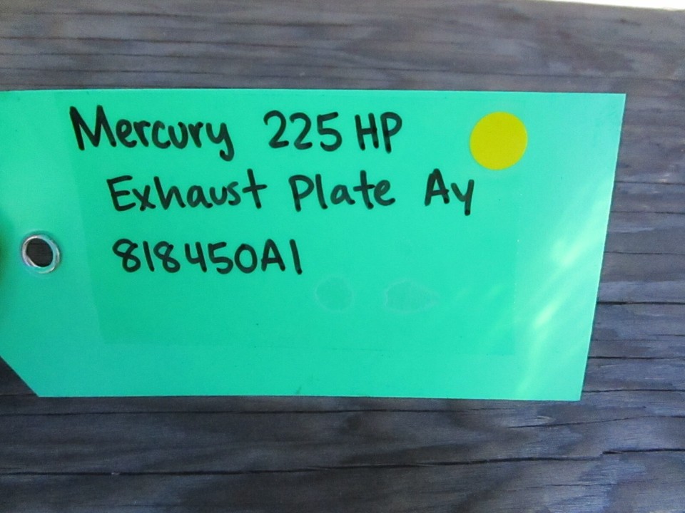 *OEM* 0750 Mercury EXHAUST PLATE ASSEMBLY 818450A1 | eBay