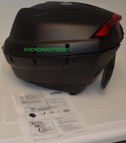 YAMAHA OEM BLACK TOP CASE 34L MT-03 MT-07 MT-09 MT-10 R9 XSR900 BBW ...