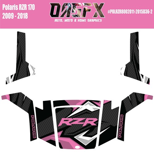 2009 - 2018 Polaris RZR 170 UTV Graphics Kit D36-2 Pink | eBay