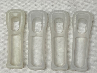4 OEM Nintendo Wii Remote Control Silicone Case Clear Skin Covers | eBay