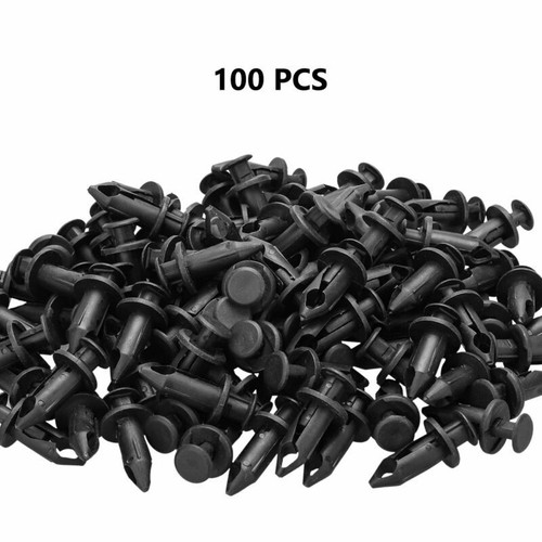 New Useful Fender Clips Plastic UTV 100pcs ATV Black Body Rivets ...