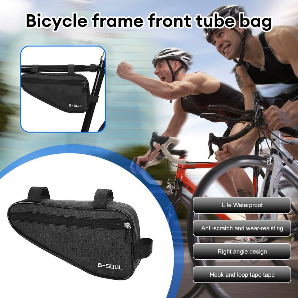 Bike Triangle Frame Bag Bicycle Cycling Triangle Top Tube Front Pouch ...