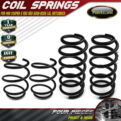 4x Front & Rear Coil Springs for Mini Cooper S R50 R53 2002-2006 1.6L ...